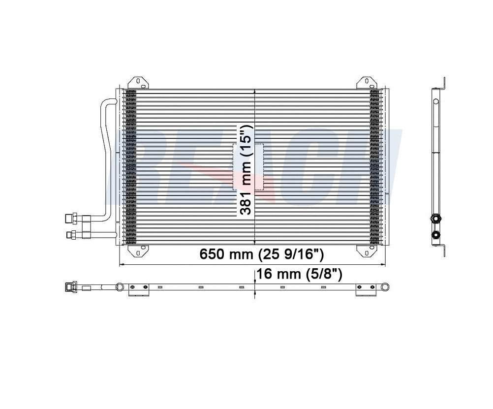 2003 FREIGHTLINER SPRINTER 2500 2.7 L CONDENSER REA31-3399P – BuyaRadiator