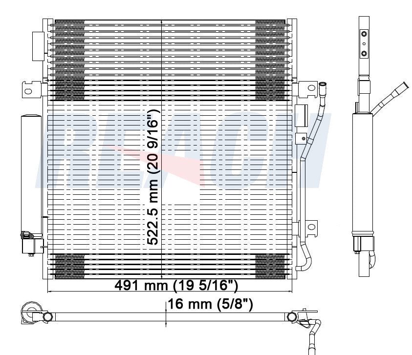 2009 DODGE NITRO 3.7 L CONDENSER REA31-3664P – BuyaRadiator